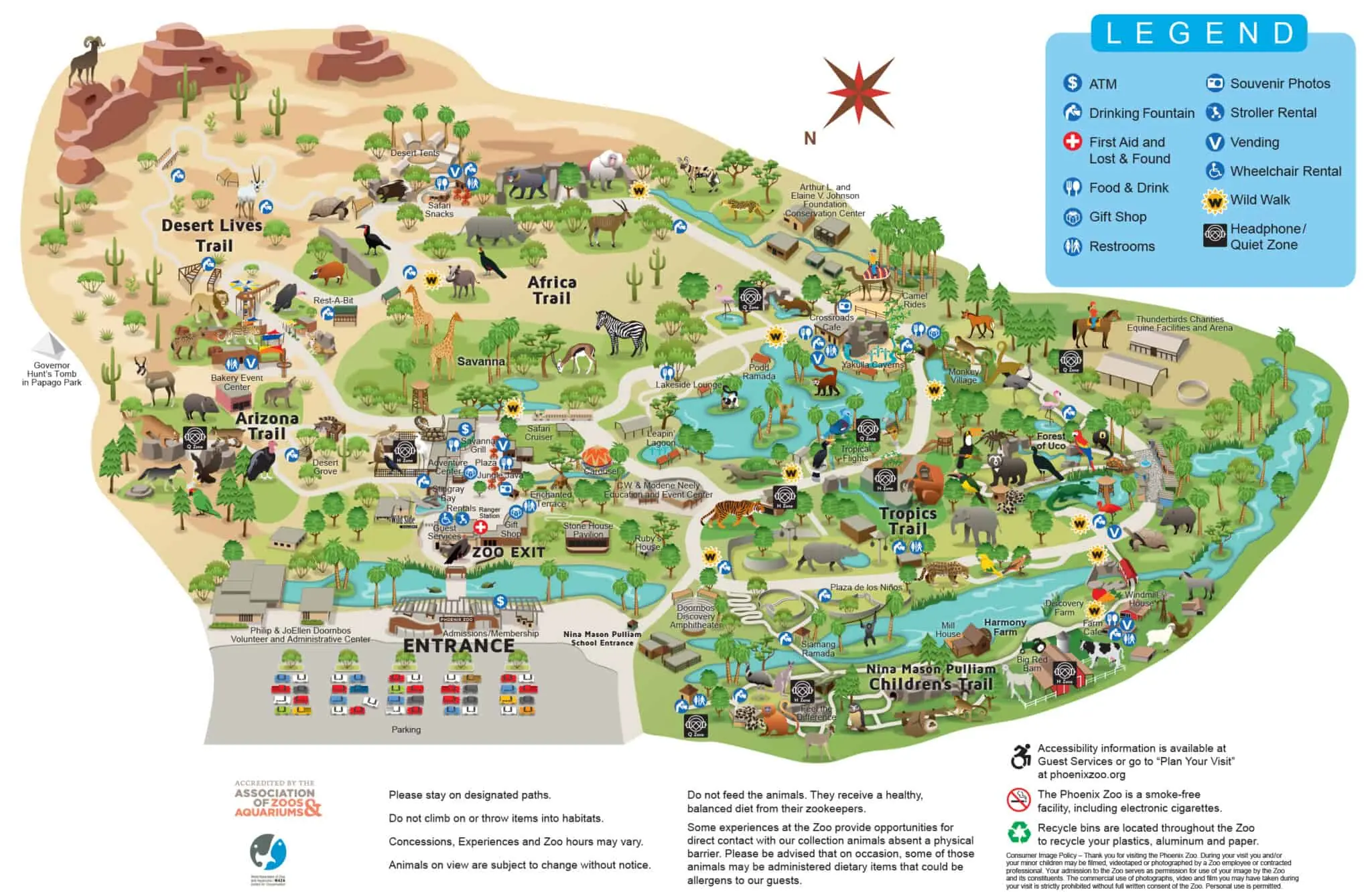 Zoo Map | Phoenix Zoo