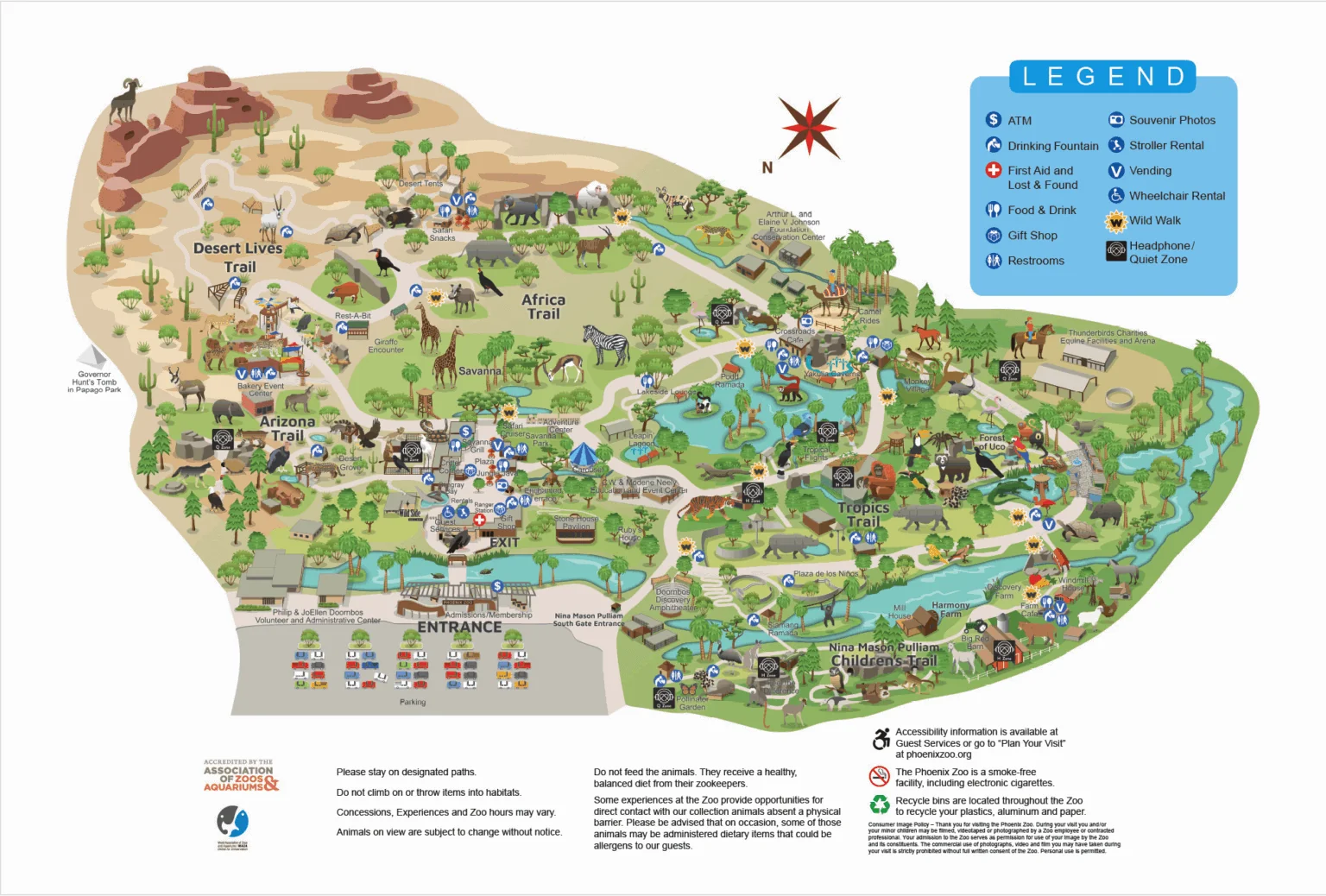 Zoo Maps - Phoenix Zoo